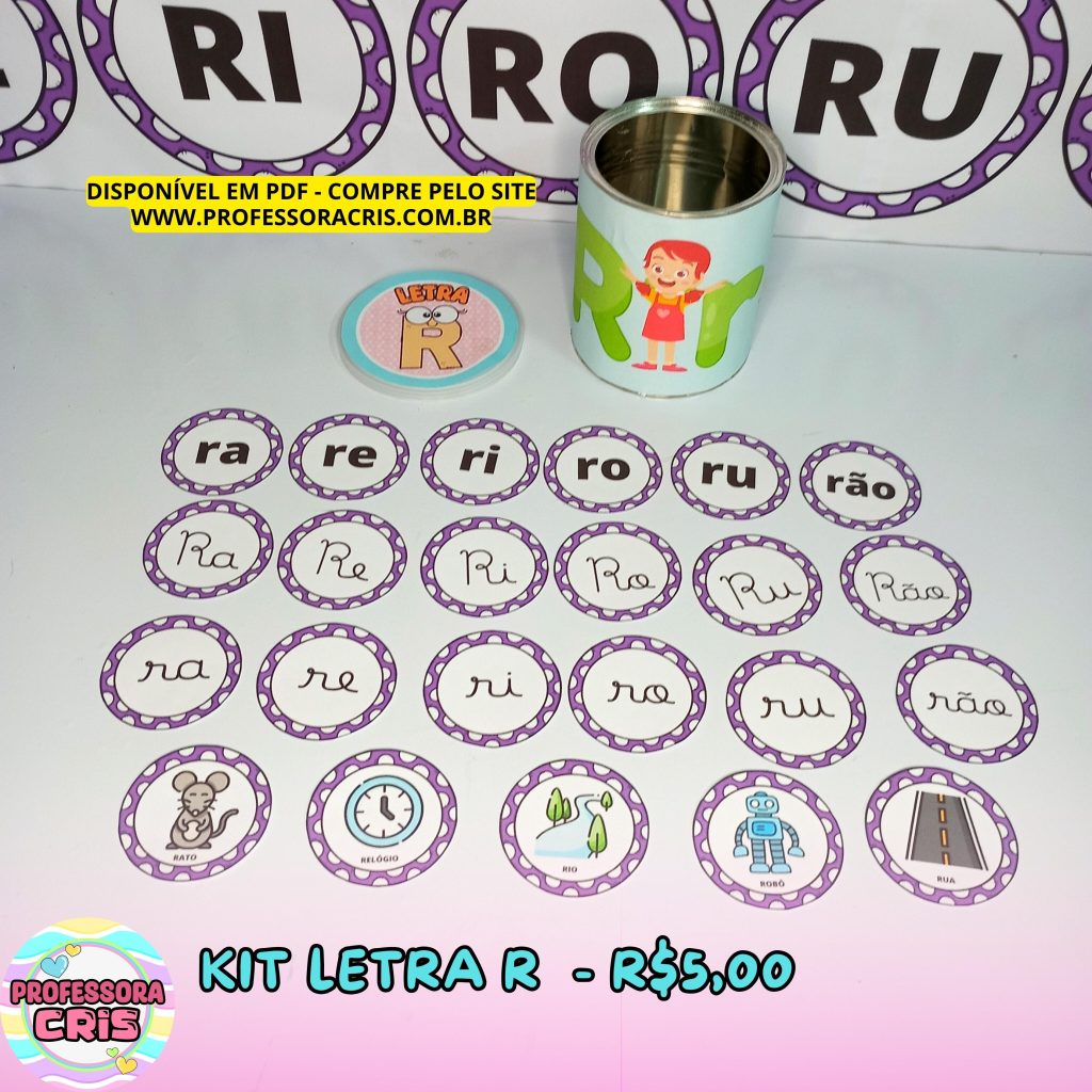 PDF KIT CONSOANTES Letra R – Professora Cris – Ensinando com carinho
