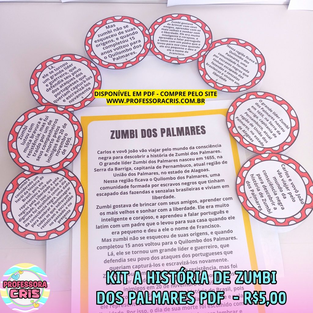 PDF Kit A história de Zumbi dos Palmares – Professora Cris – Ensinando ...