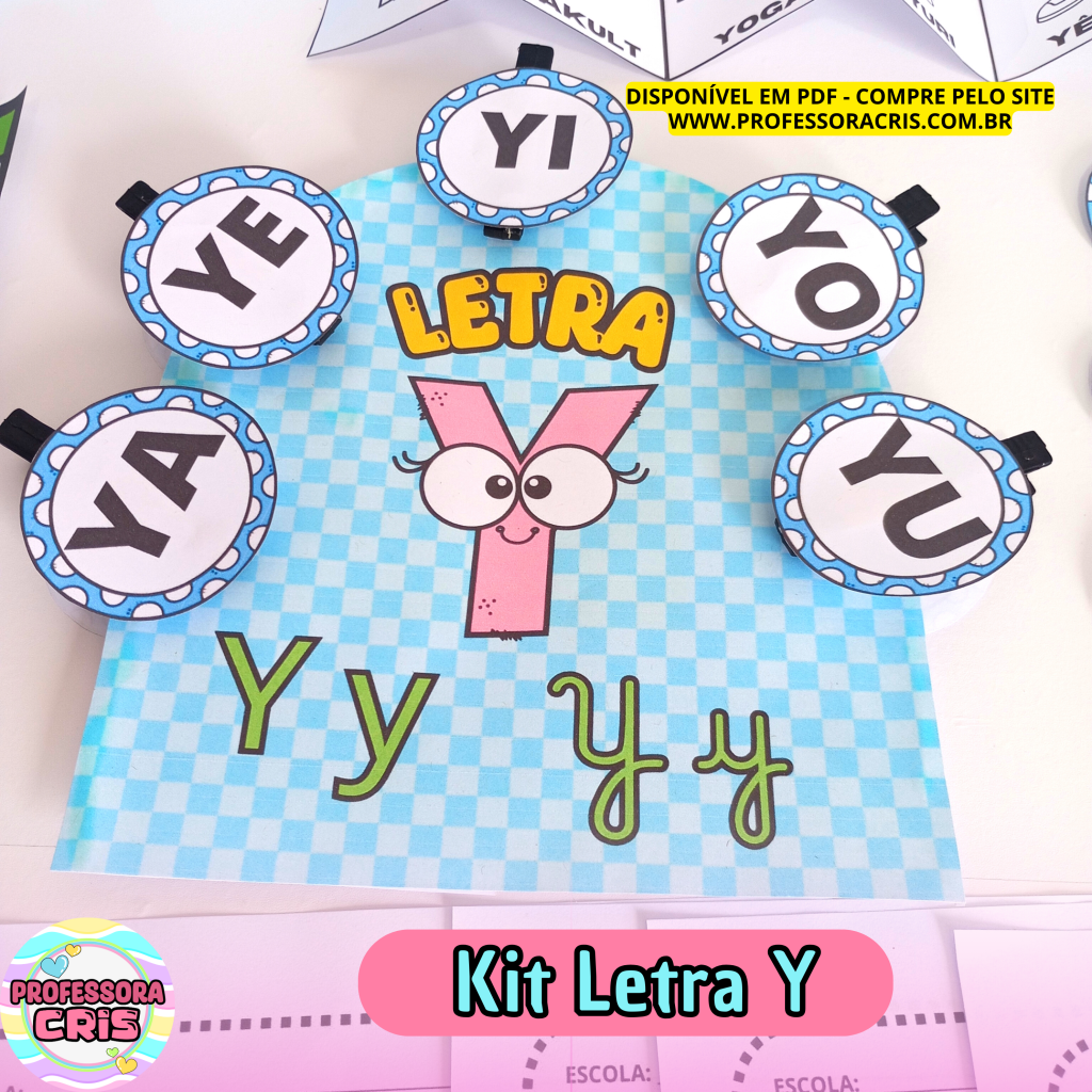 PDF KIT CONSOANTES Letra Y – Professora Cris – Ensinando com carinho