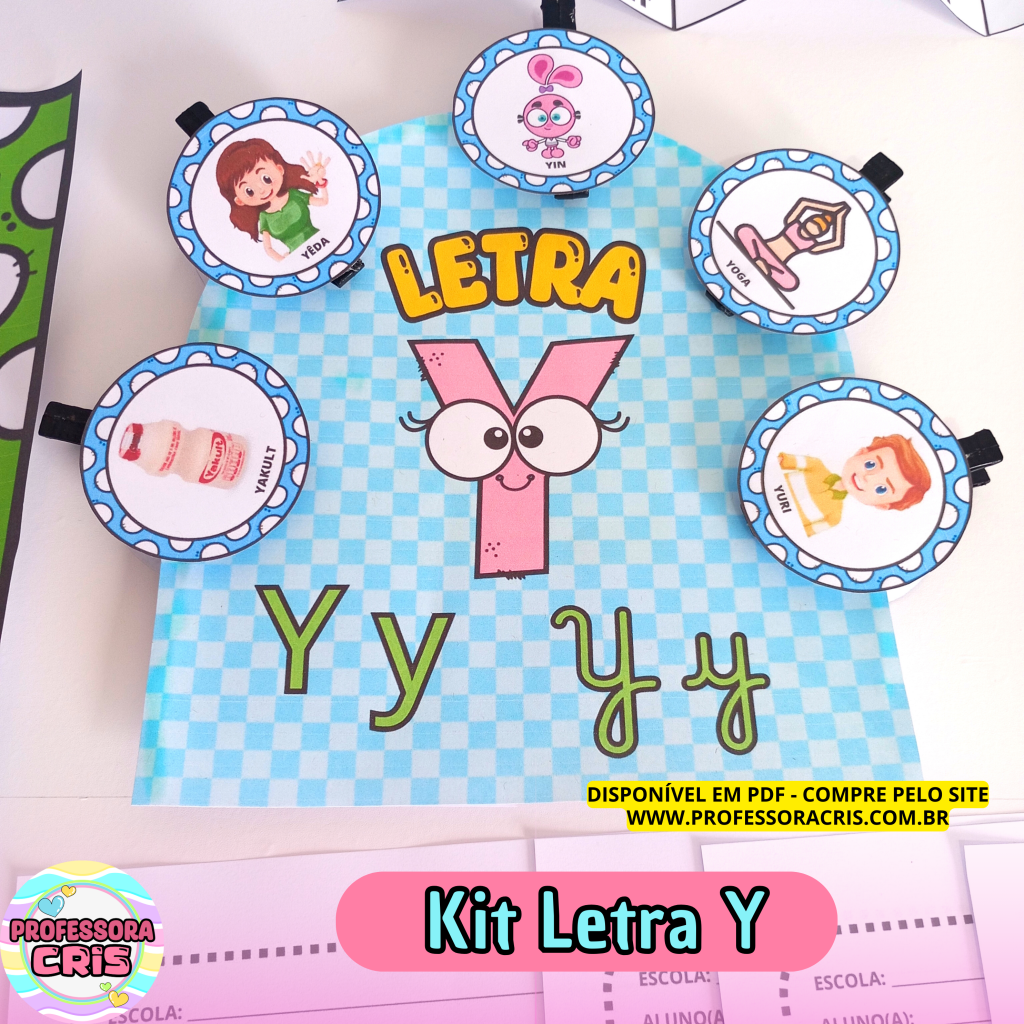 PDF KIT CONSOANTES Letra Y – Professora Cris – Ensinando com carinho