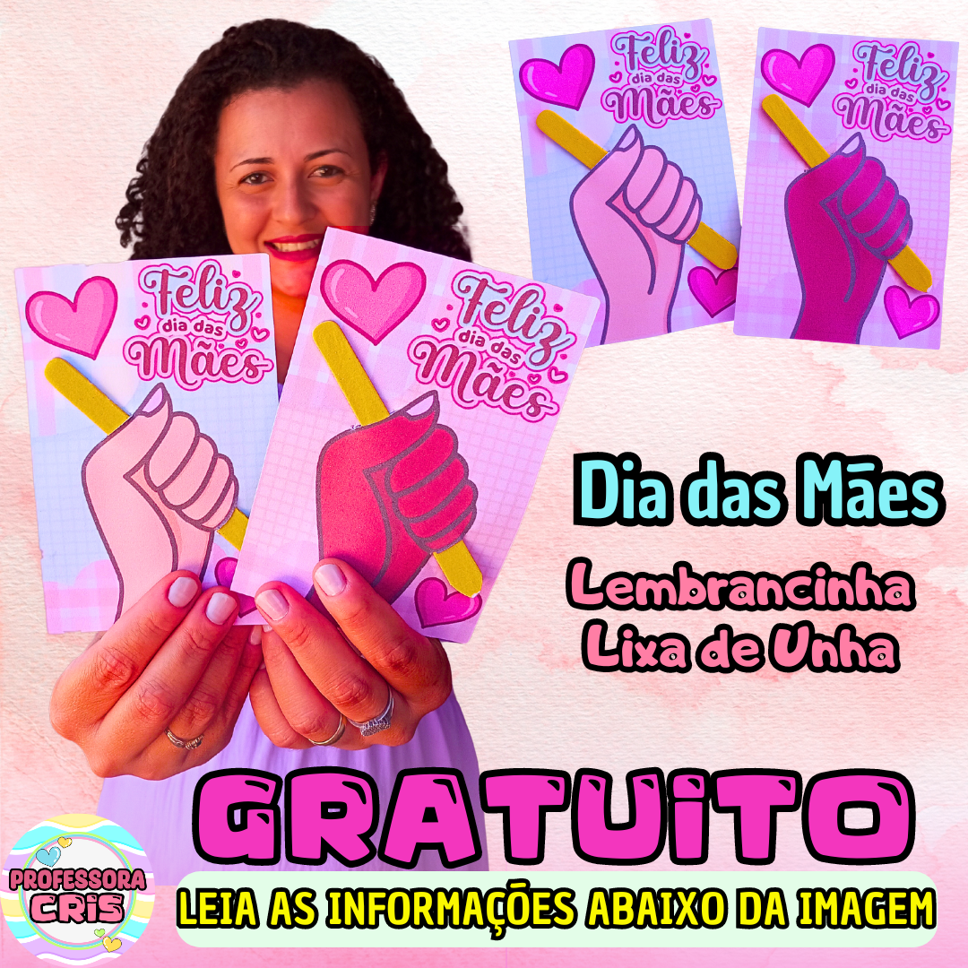 Lembrancinha Lixa De Unha Dia Das MÃes Professora Cris Ensinando 4815